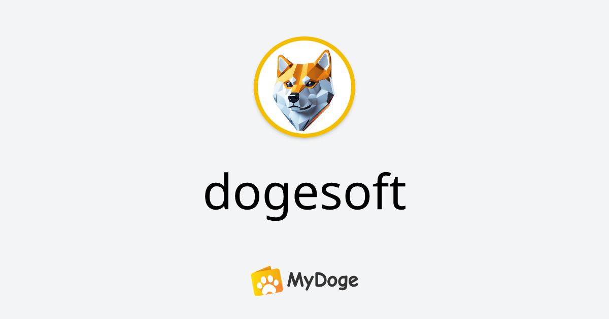 dogesoft is on MyDoge!