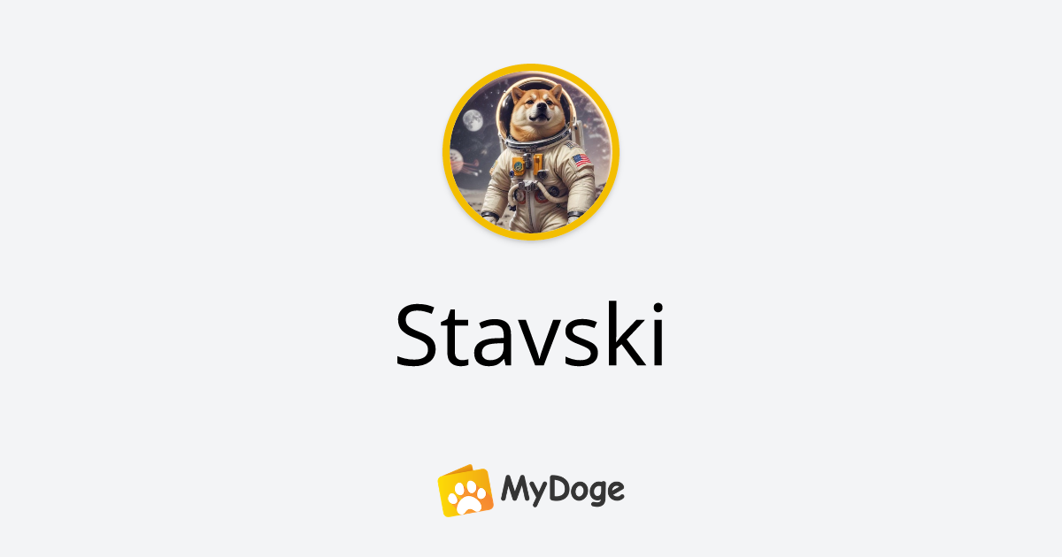 Stavski is on MyDoge!