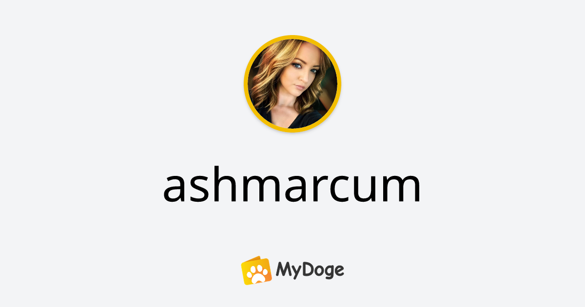 ashmarcum is on MyDoge!