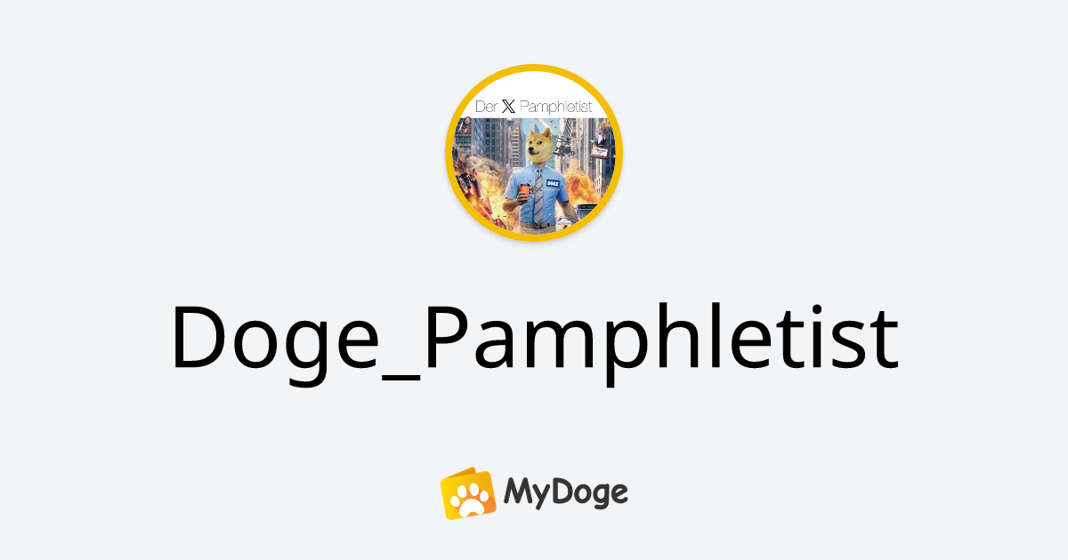 Doge_Pamphletist is on MyDoge!
