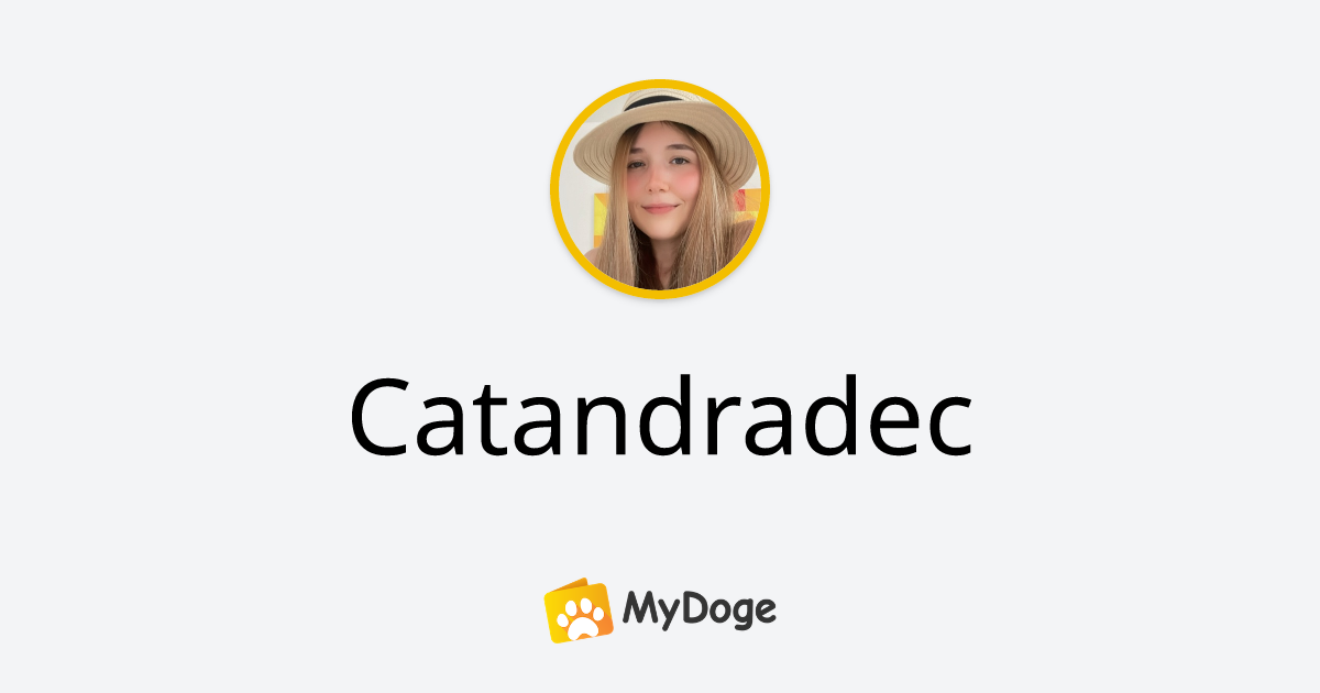 Catandradec is on MyDoge!