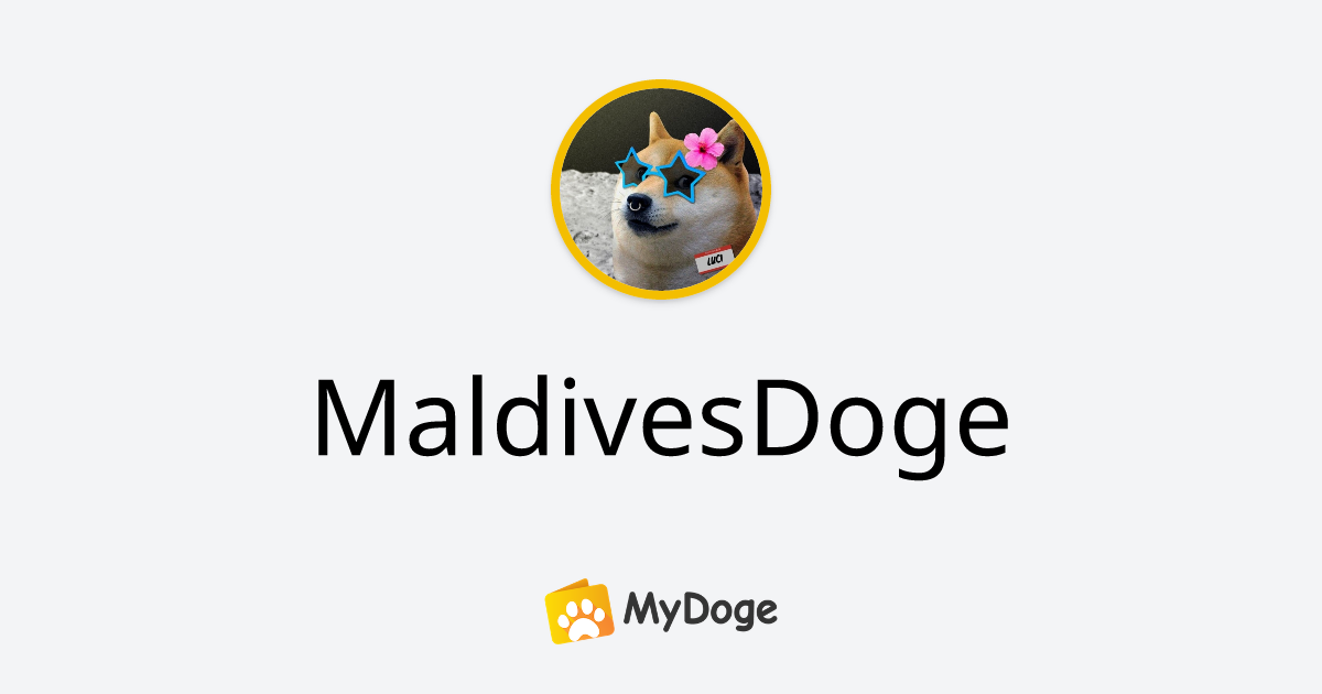 MaldivesDoge is on MyDoge!